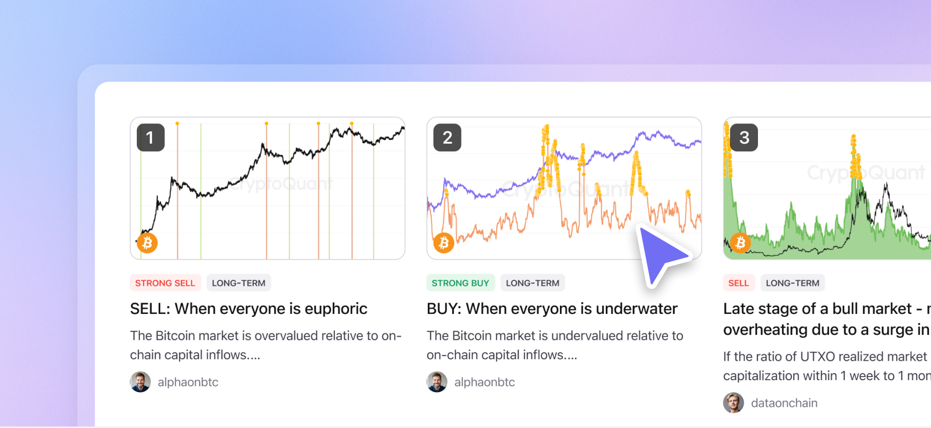 What signal comes from the peak of a bull market? | CryptoQuant
